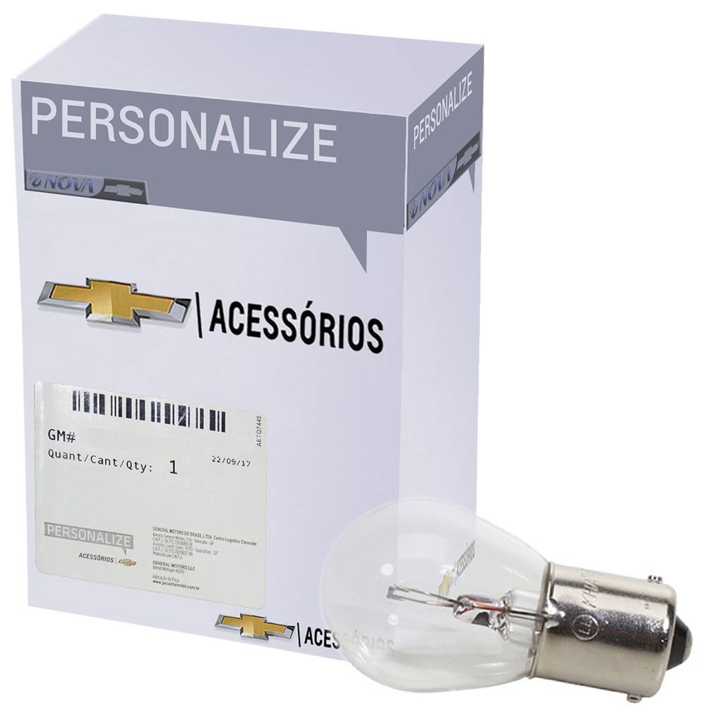 Lâmpada Ba15s 1 Branca Re Ne Corsa Novo /onix /prisma /vectra /agile ...